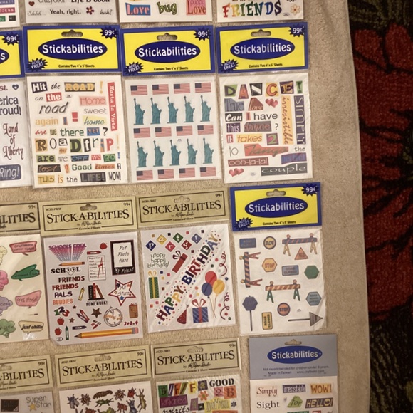 Stickabilities | Design | New Stickabilities Stickers Acid Free 24 ...